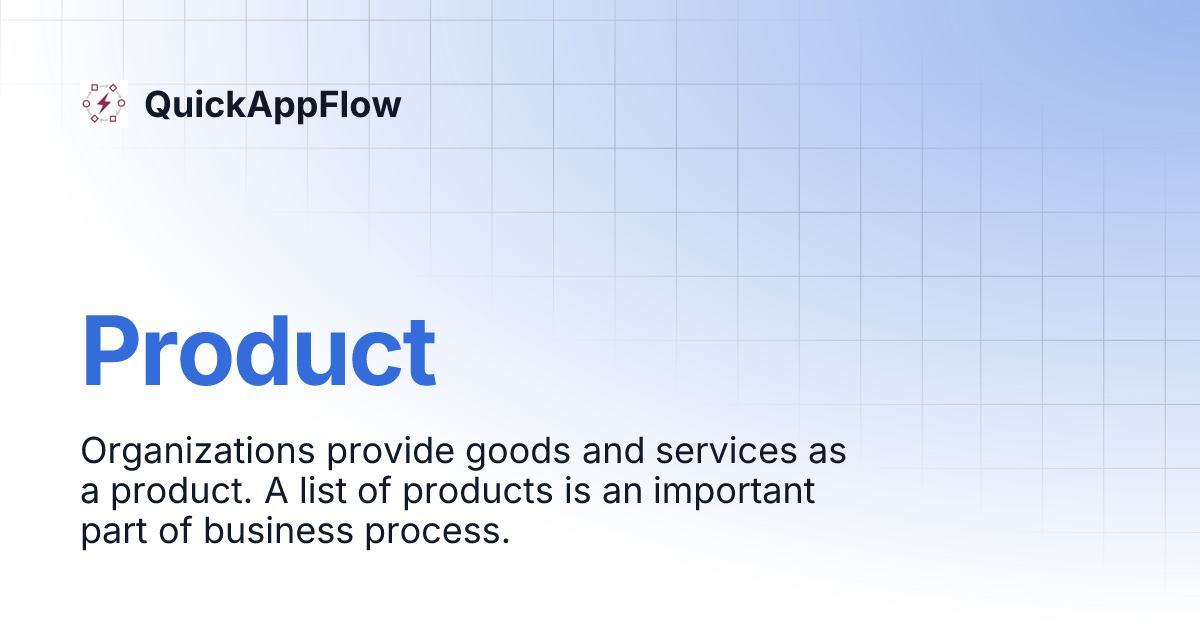 Product | QuickAppFlow